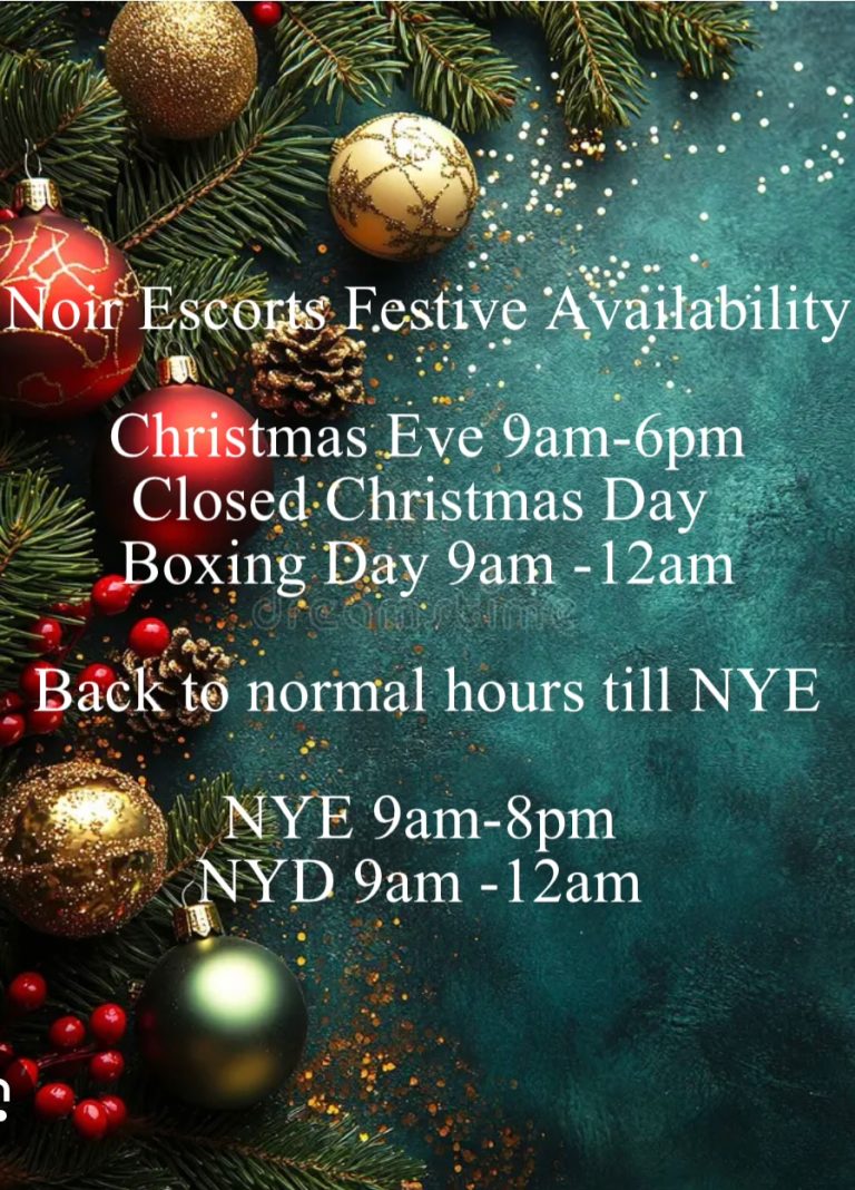 New Year Opening Hours - Escorts Noir